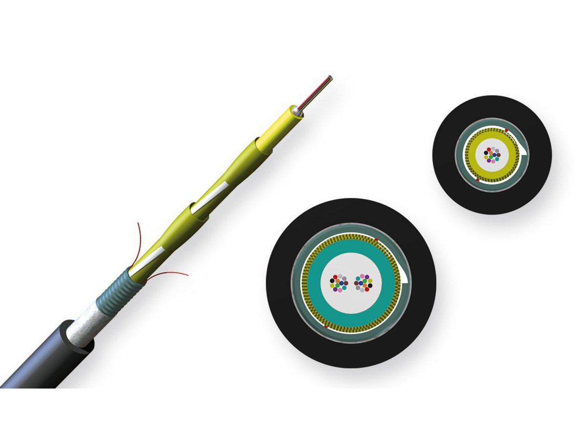 Central Tube Steel Armor Indoor/Outdoor Cable | Corning