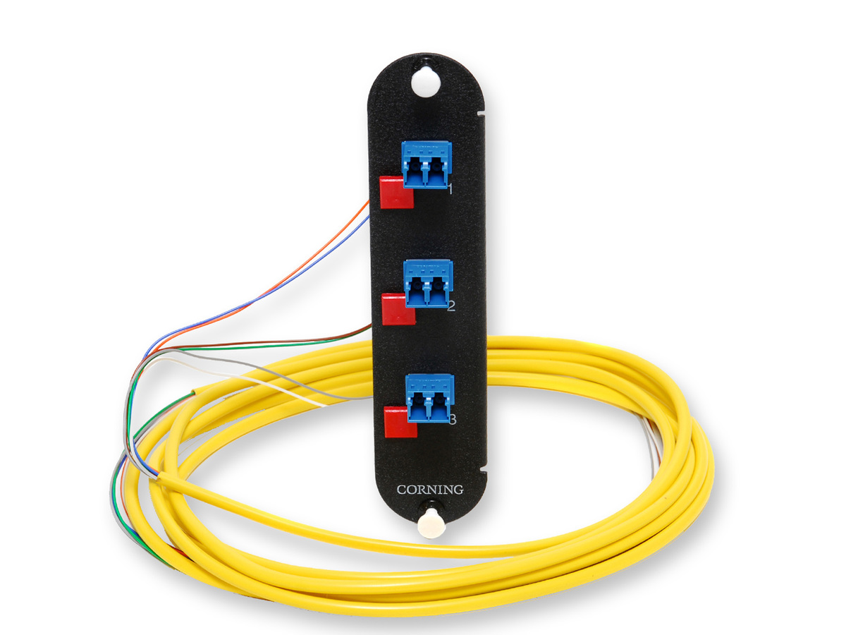 CCH-CP06-E4-P03SH | Closet Connector Housing (CCH) Panel, pigtailed, LC Connectors Duplex, 6 F ...