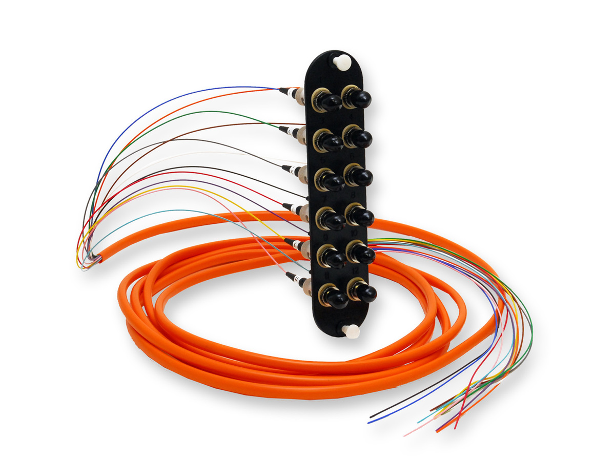 CCH-CP12-5T-P03KH | Closet Connector Housing (CCH) Panel, pigtailed, ST ...