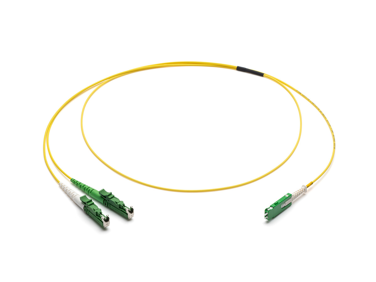 ELANA02GNZ16001M | EDGE™ 1.6 mm Single-mode Patch Cord, LSZH, CPR Dca SMF-28® Ultra OS2, LSH APC ...