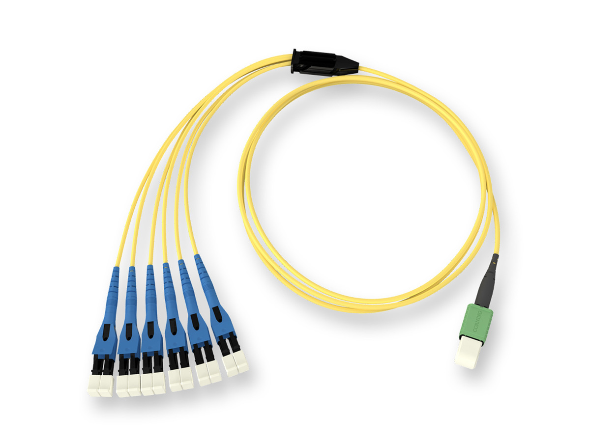 H897812GPH-PA010F | EDGE™ Non-Staggered MTP to LC Harness 12F, Bend ...