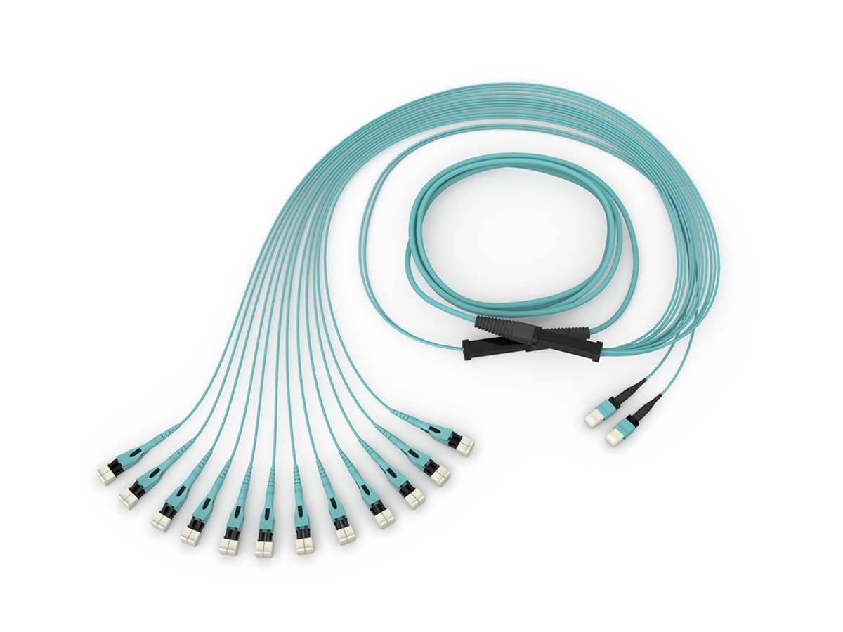 G757948QPNDLW100F | EDGE™ Hybrid Trunk 48F, 50 µm multimode (OM4), 100 ...