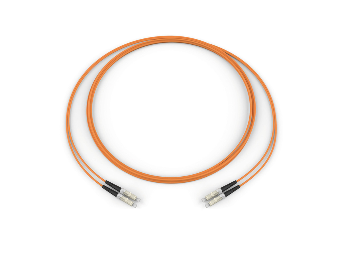 Fiber Optic Jumper, 2 F, LC to LC, Zipcord Cable, Riser, 2.0 mm legs ...