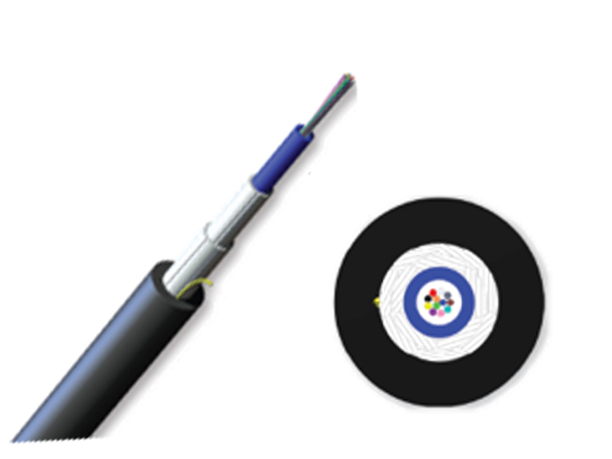 012TEU-23188D2G | FREEDM™ Gel-free Central Tube Indoor Outdoor Cable ...