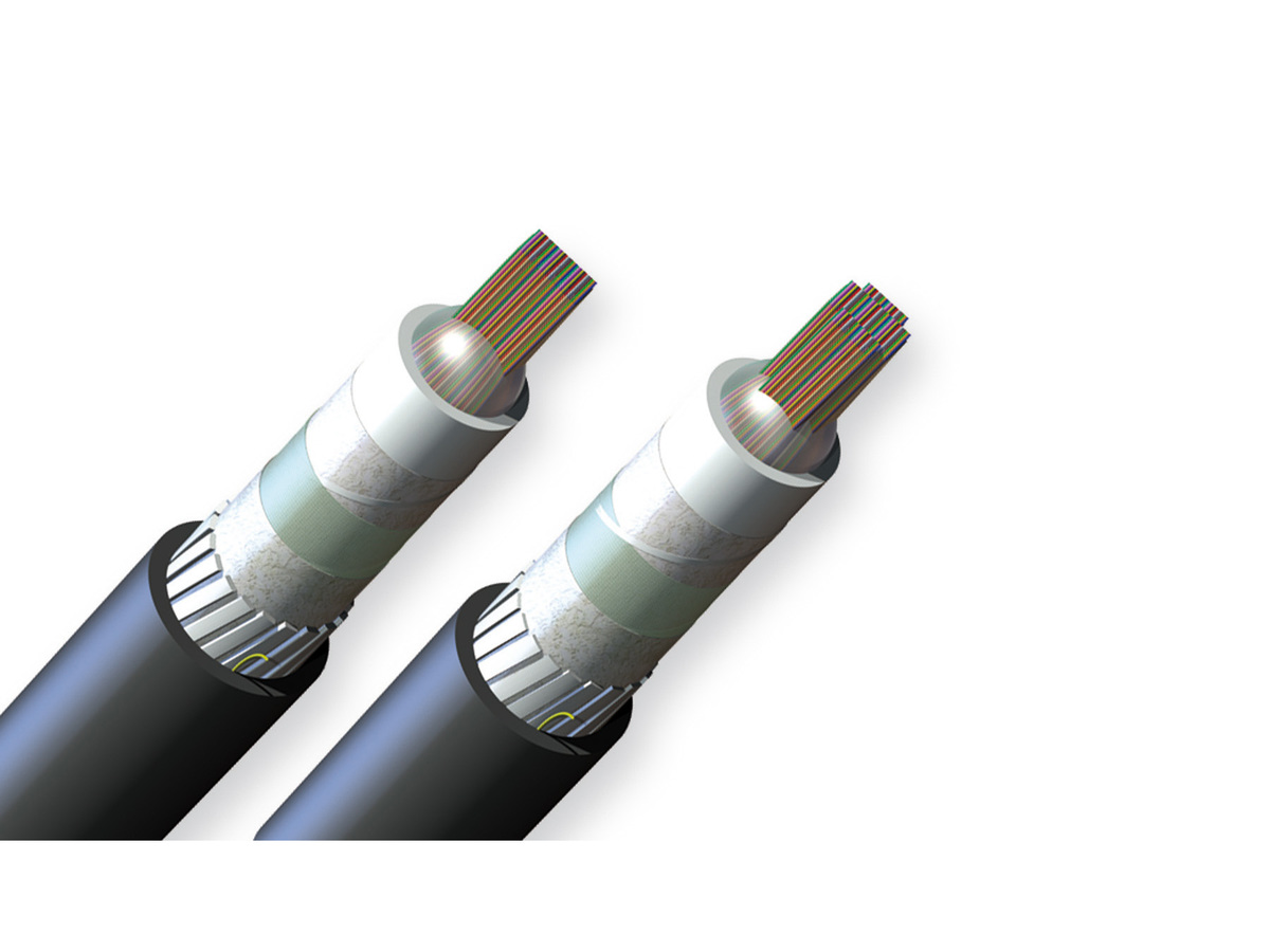 FREEDM UltraRibbon Interlocking Armored Gel-Filled Cable, Riser | Corning