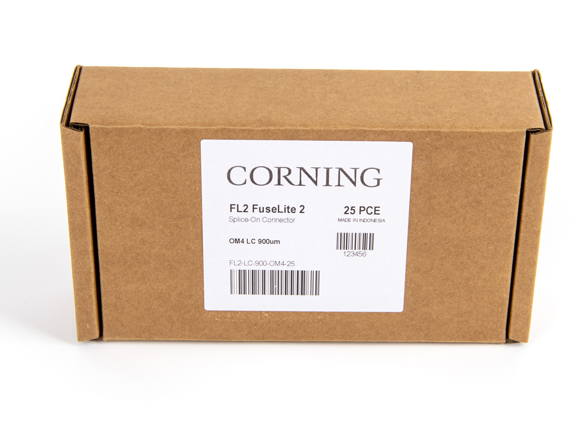 FL2-LC-900-OM1-6 | FuseLite® 2 Splice-on Connector LC, 900 µm, multimode (OM1), pack of 6 | Corning
