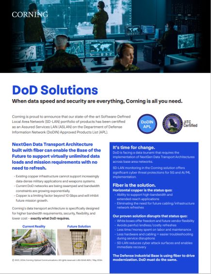 Secure Fiber Optic Network Infrastructure Solutions | DoD Approved ...