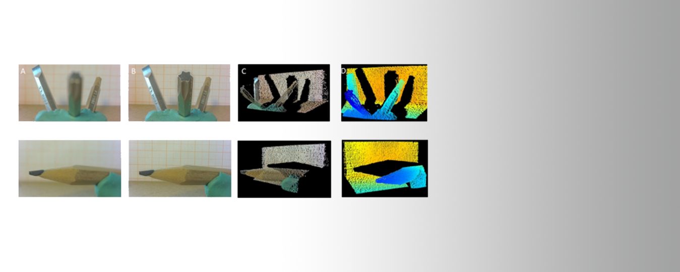 3D point cloud and depth map reconstruction with liquid lenses