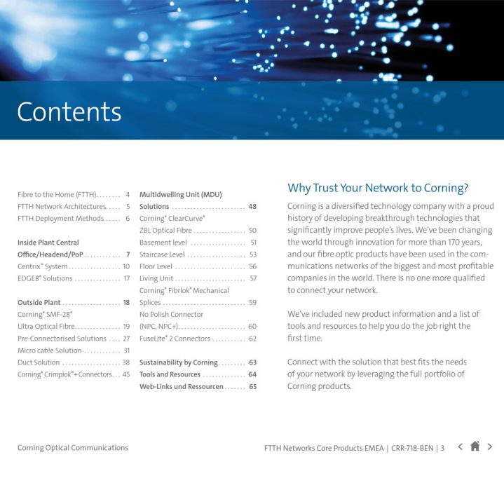 Fiber to the Premises (FTTP) Network Solutions | Corning